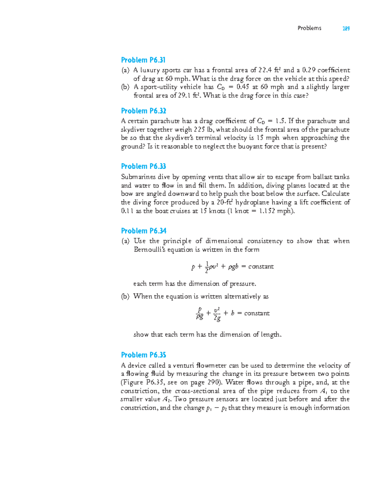 An Introduction to Mechanical Engineering ( PDFDrive )-53 - Problems 289 Problem P6. (a) A ...