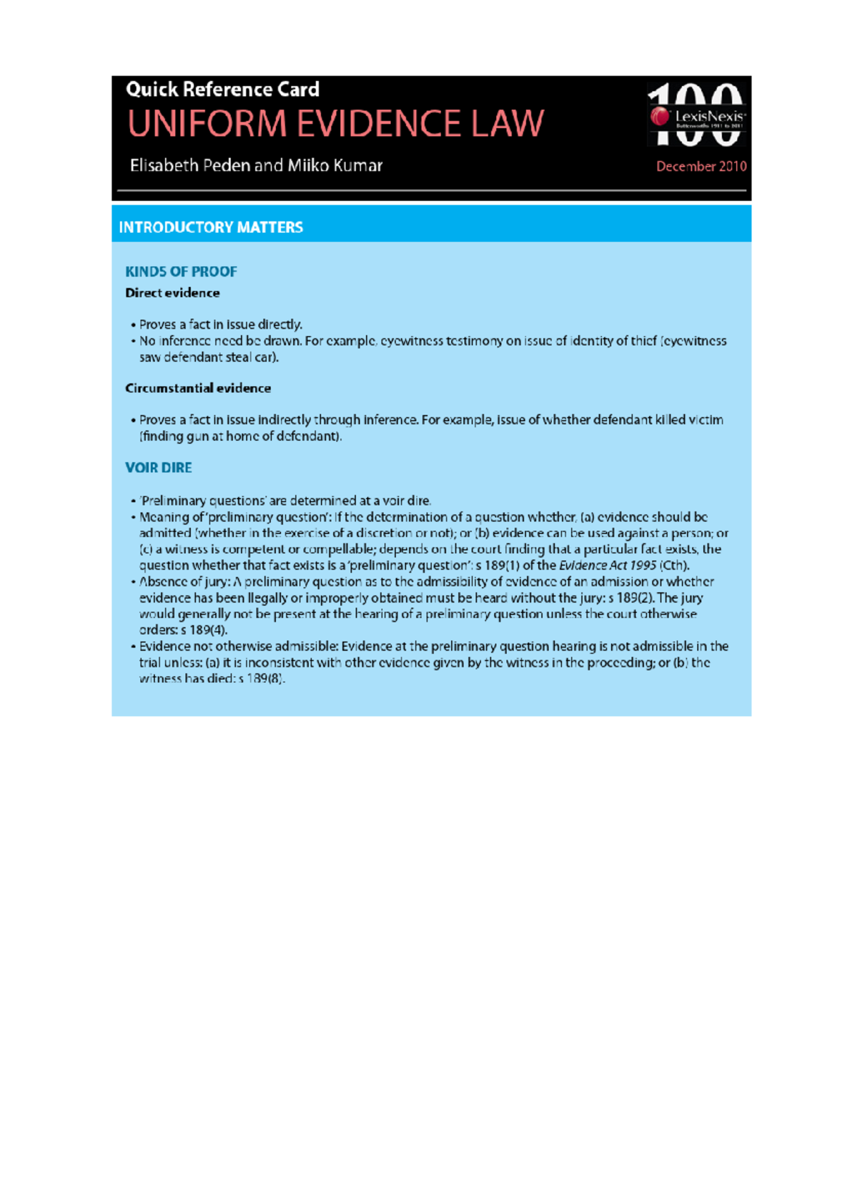 UEA quick reference card - 200015 - Studocu
