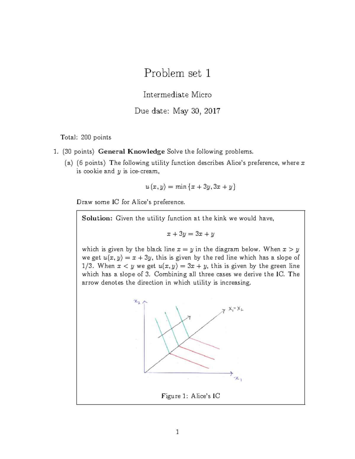 Solution ps1 - Problem set 1 Intermediate Micro Due date: May 30, 2017 ...