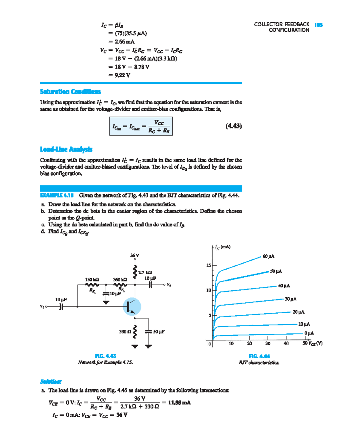 Saturation Conditions - Electronic Circuit: devices and analysis - Studocu
