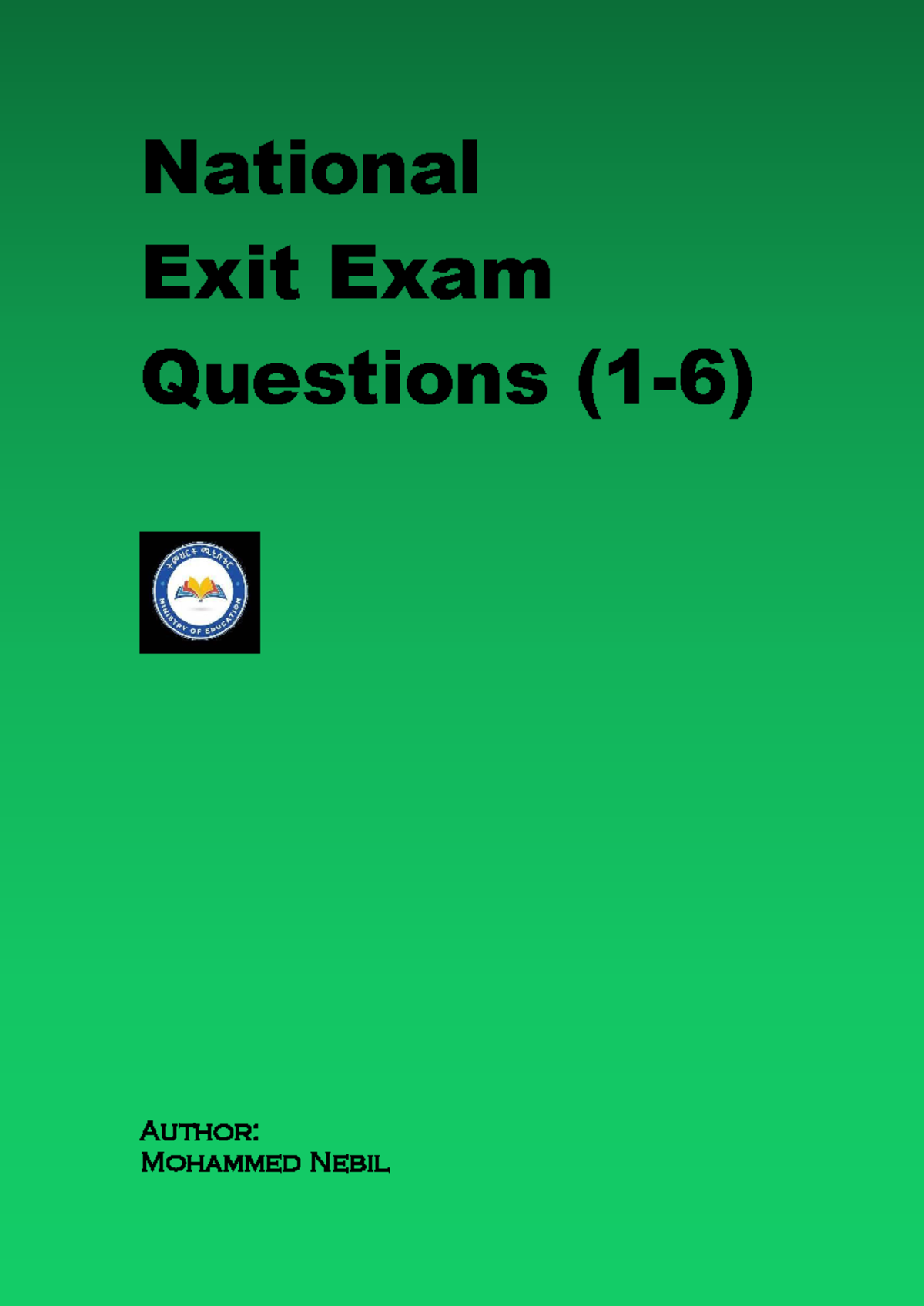 Exit test - Please give me to be downloaded - National Exit Exam ...