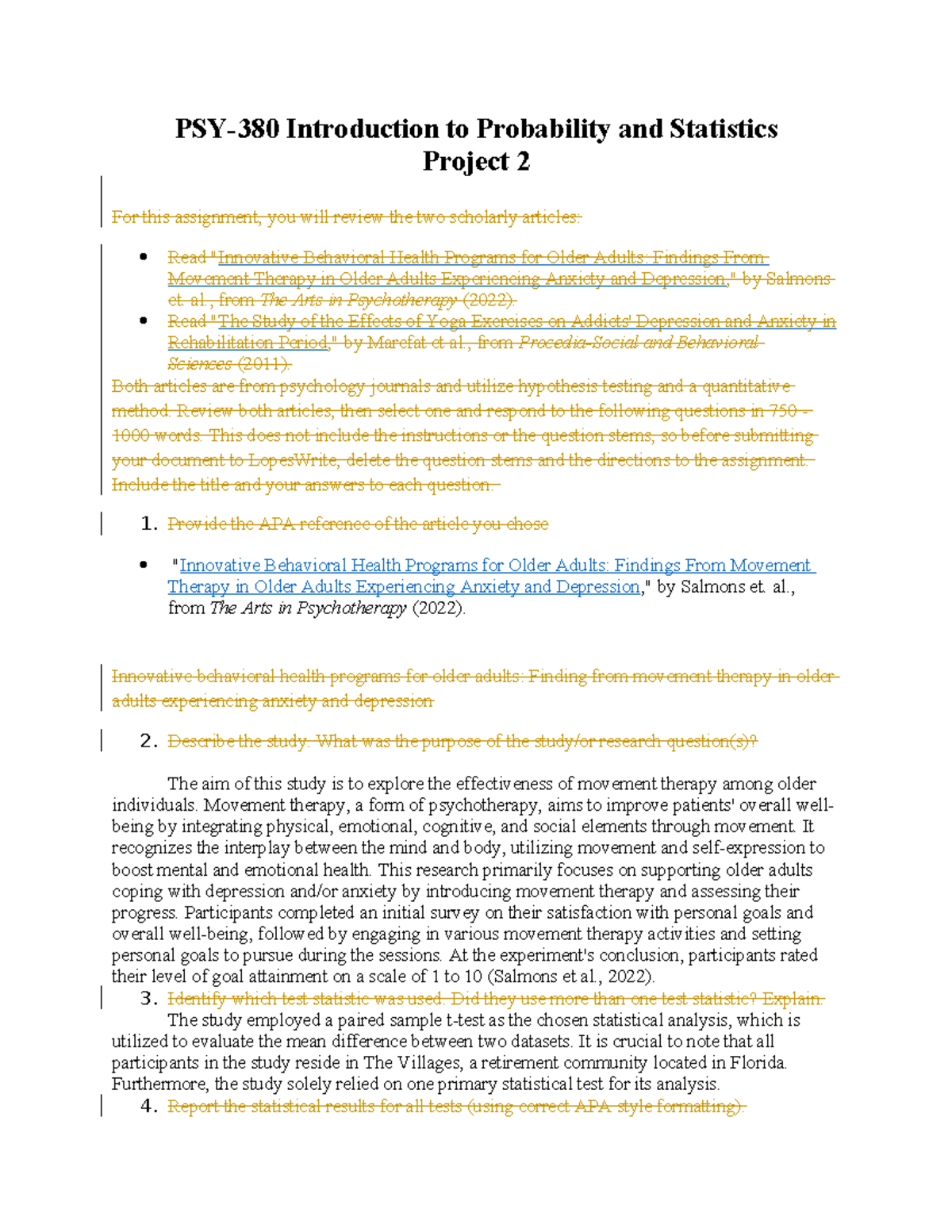 PSY-380-RS-T5-Benchmark-Articles Project 2 2 - PSY-380 Introduction to ...
