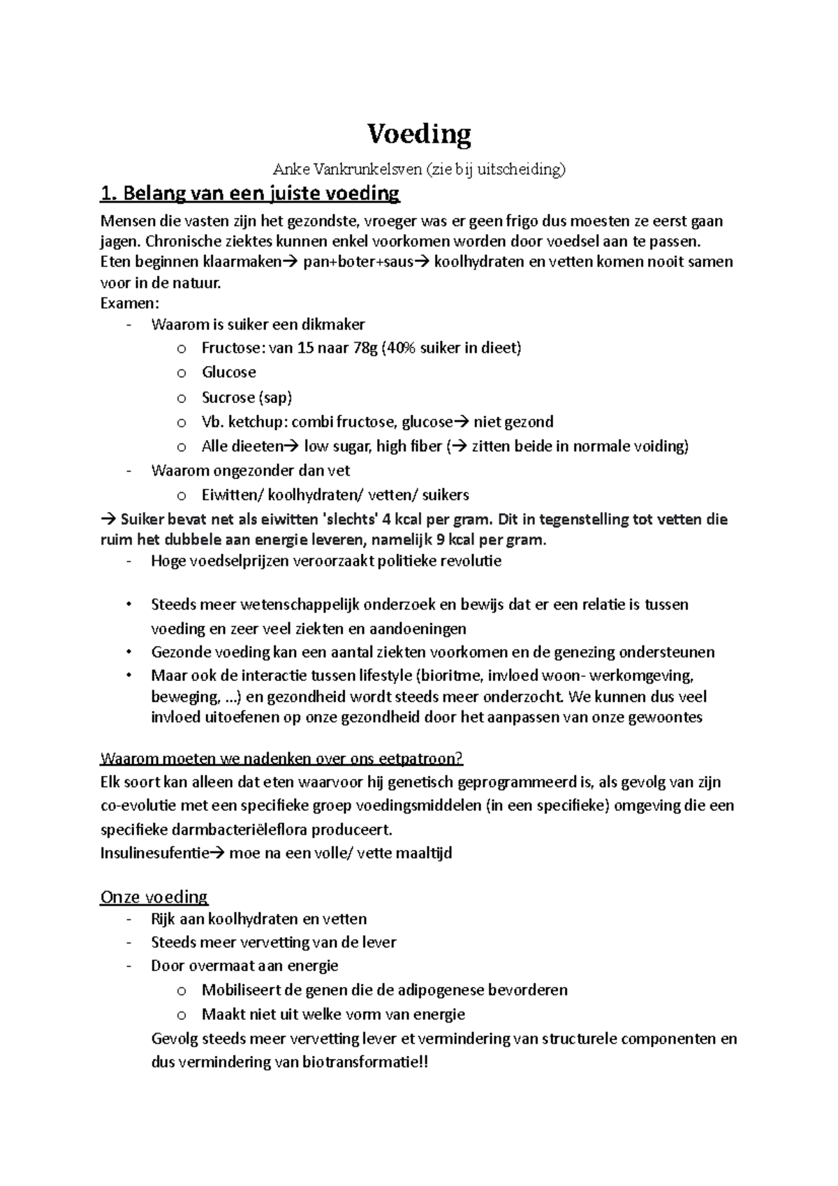 Voeding dagelijkse zorg - Voeding Anke Vankrunkelsven (zie bij ...