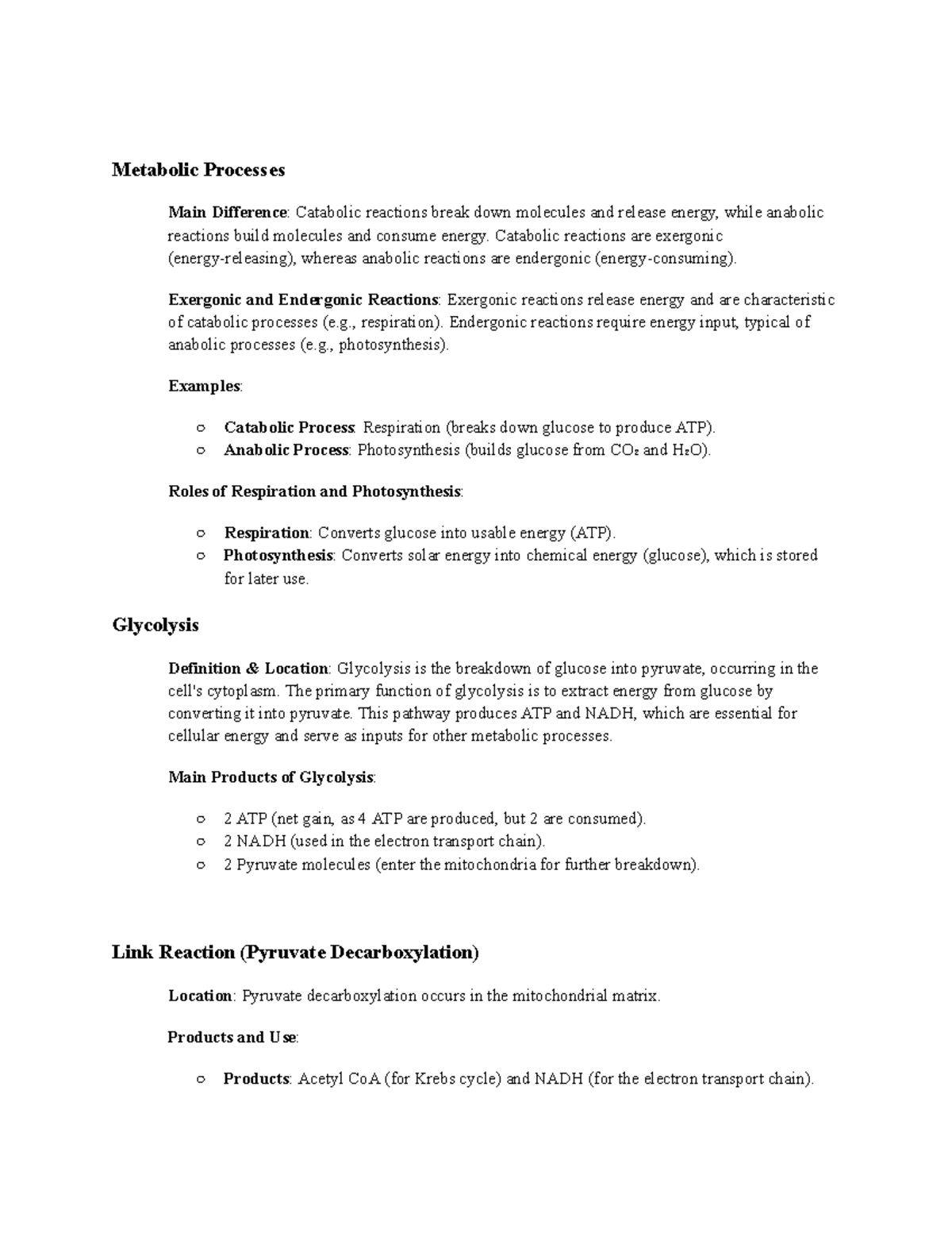 Untitled document-13 - biology - Metabolic Processes Main Difference ...