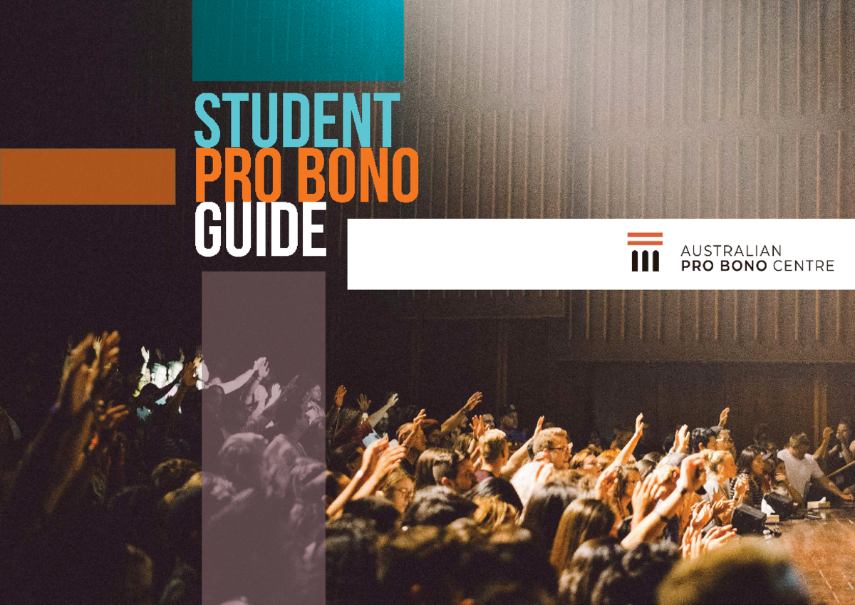 Probono- Student- Guide - STUDENT PRO BONO GUIDE Welcome to the Student ...