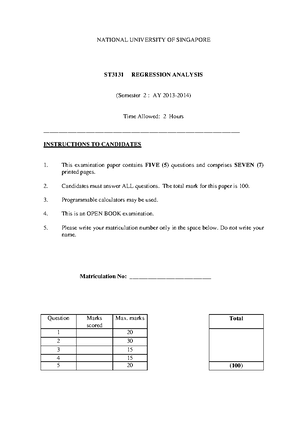 Chapter 4 Lack of Fit Test notes - 1 • We shall discuss the pure error ...
