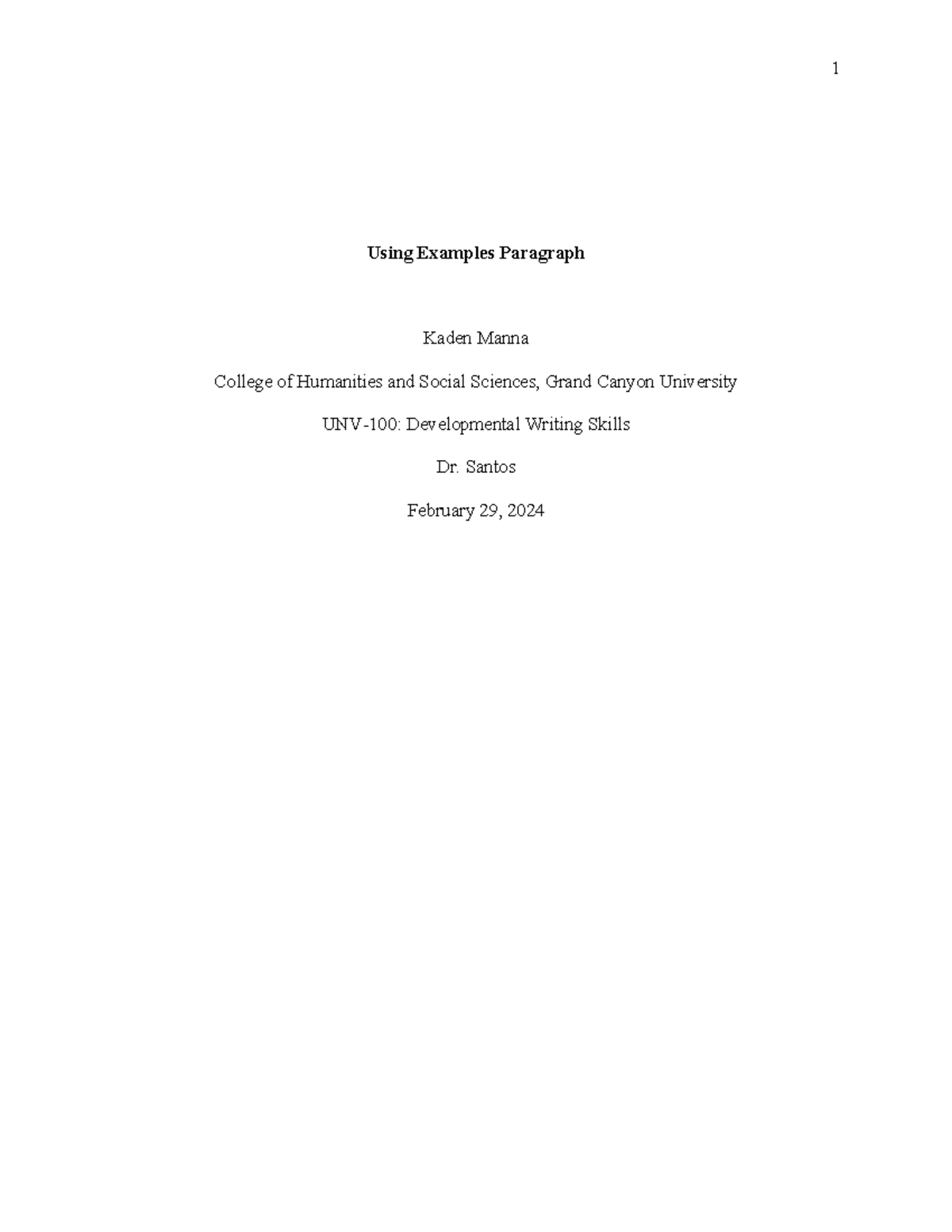 APAStyle Template 2024 Using Examples withrequirementslist - UNV-100 ...