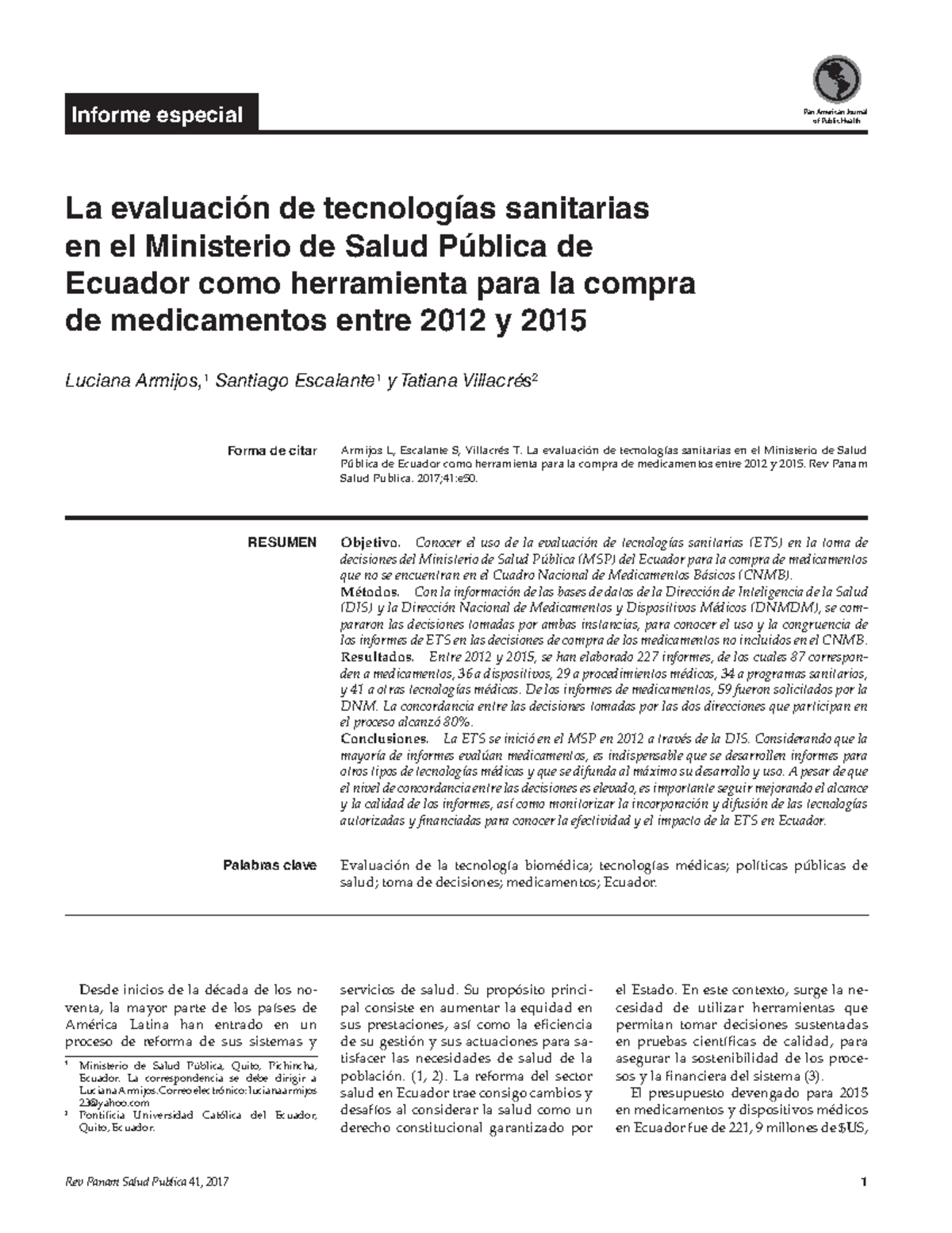Evaluacion de tecnologias sanitarias Medicamentos msp - La evaluación de tecnologías sanitarias ...