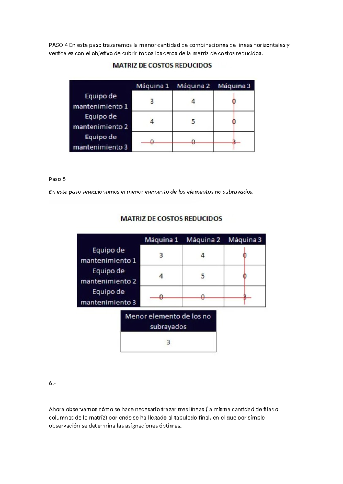 Ejemplo DEL FORO - foro - PASO 4 En este paso trazaremos la menor cantidad de combinaciones de ...