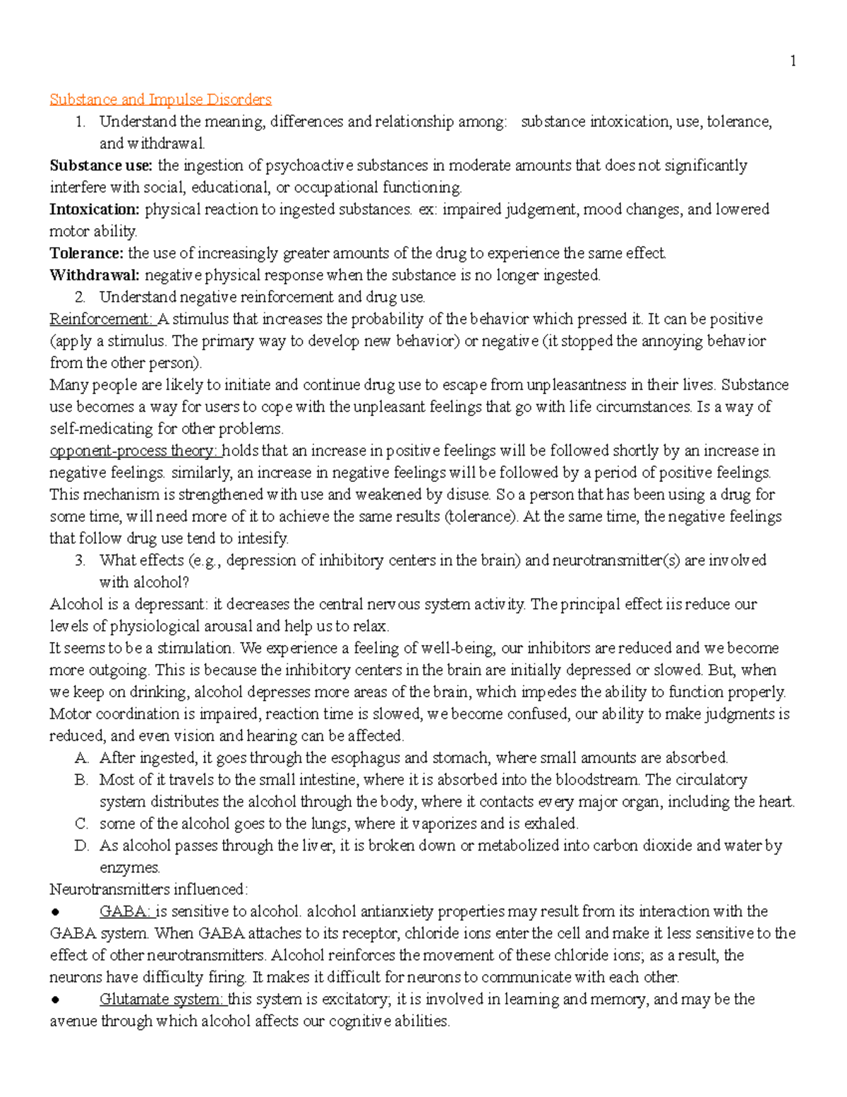 Abnormal Psychology Test 3 Study Guide-Sp 21 E - PSY 240 - University ...