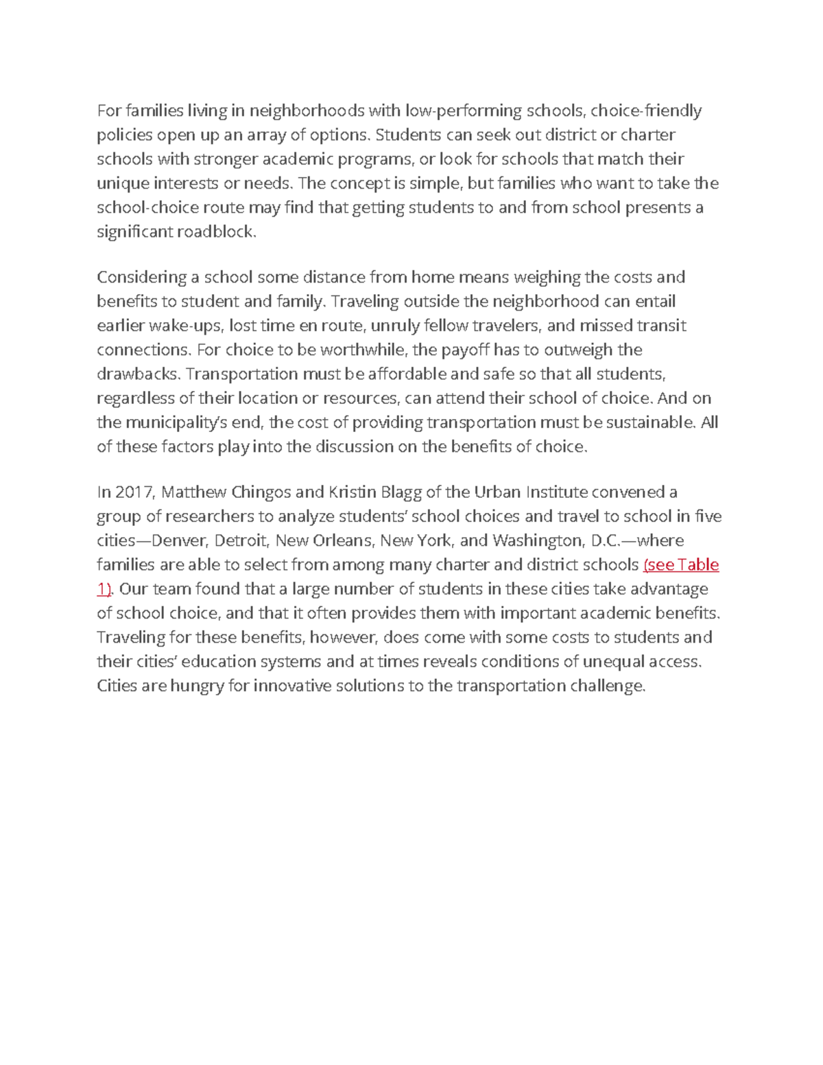 SSS 2 - n.a - For families living in neighborhoods with low-performing ...