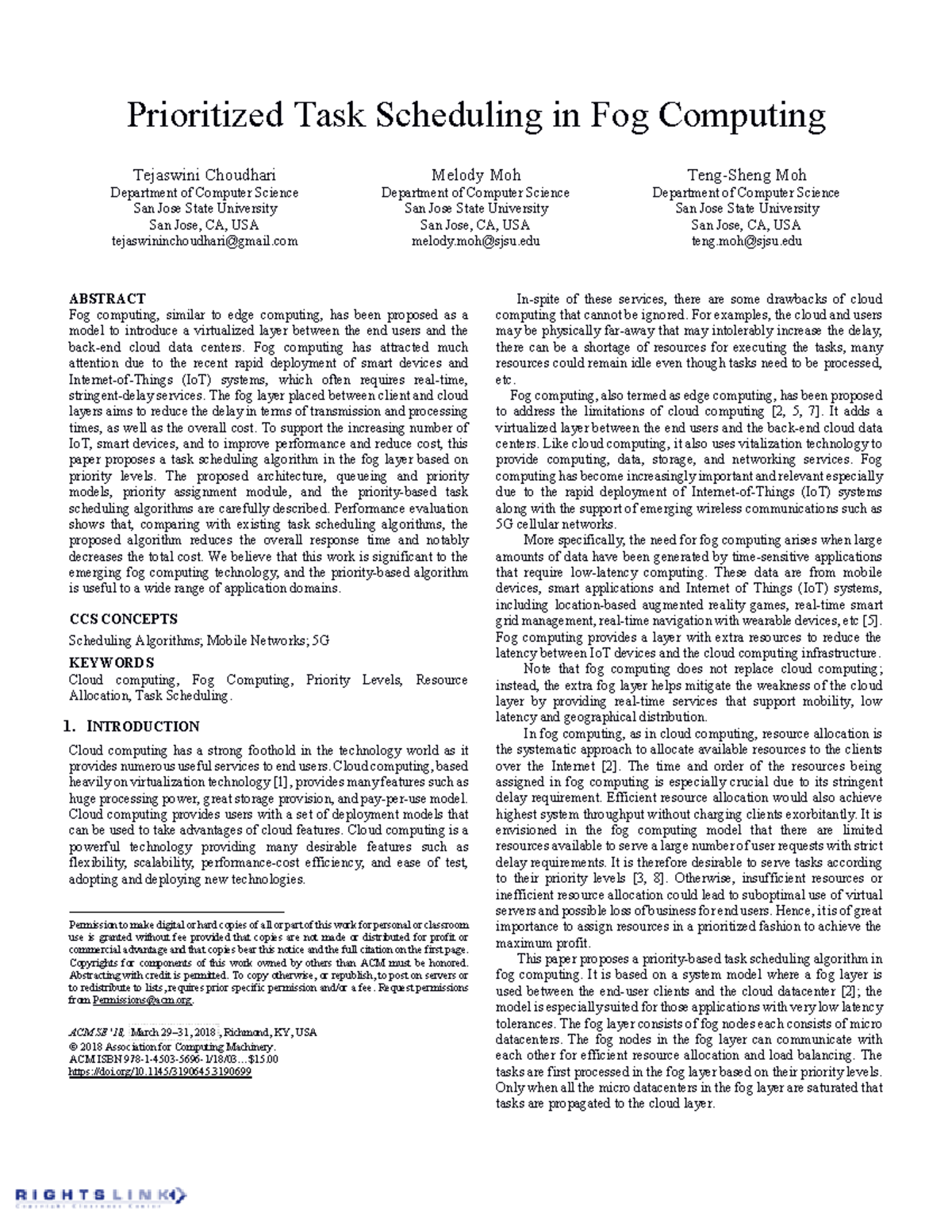 3190645 - cloud related - Prioritized Task Scheduling in Fog Computing ...