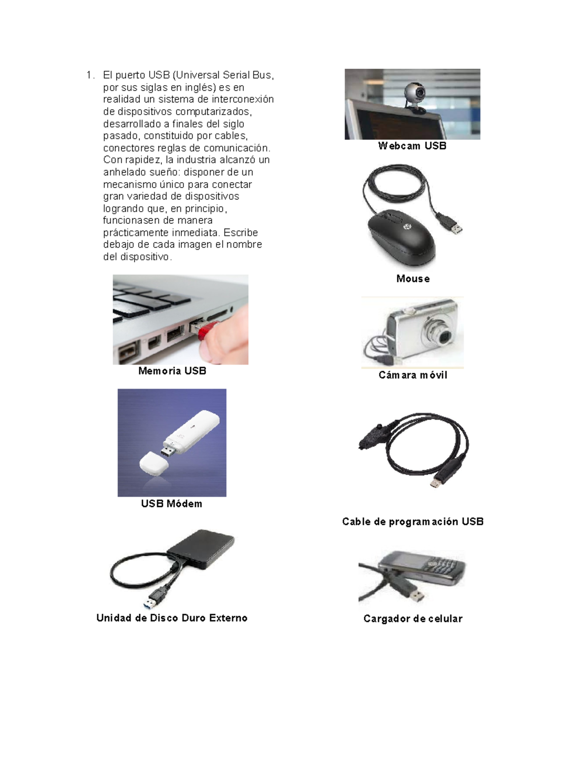 Hardware - Aplica y Explora - Preguntas 1 y 2 - El puerto USB ...