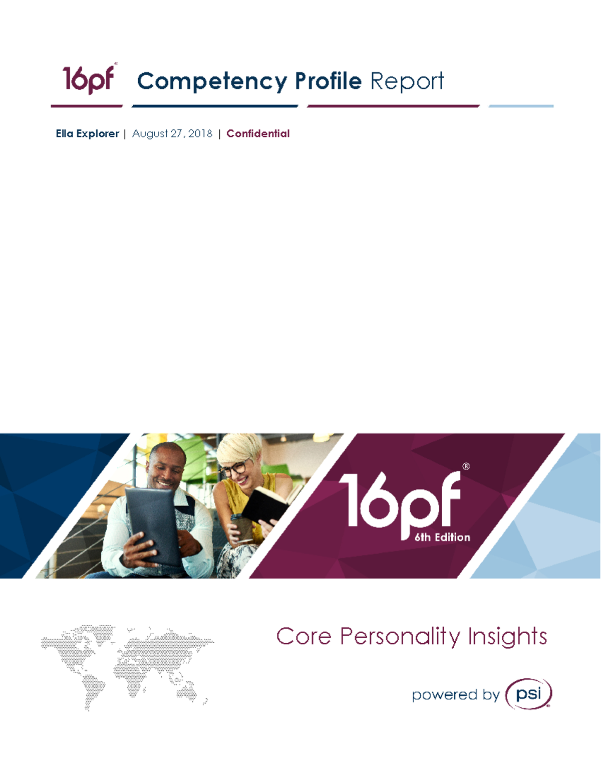 16pf 6th-Edition Competency-Profile-Report Ella Sample - Competency ...