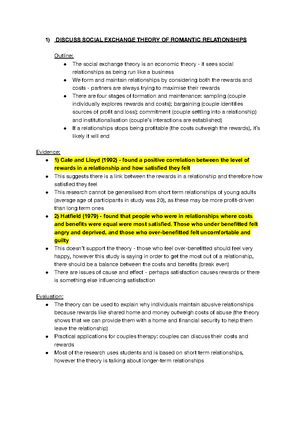A Level Psychology Issues and Debates Essay Plans - 1) DISCUSS GENDER ...