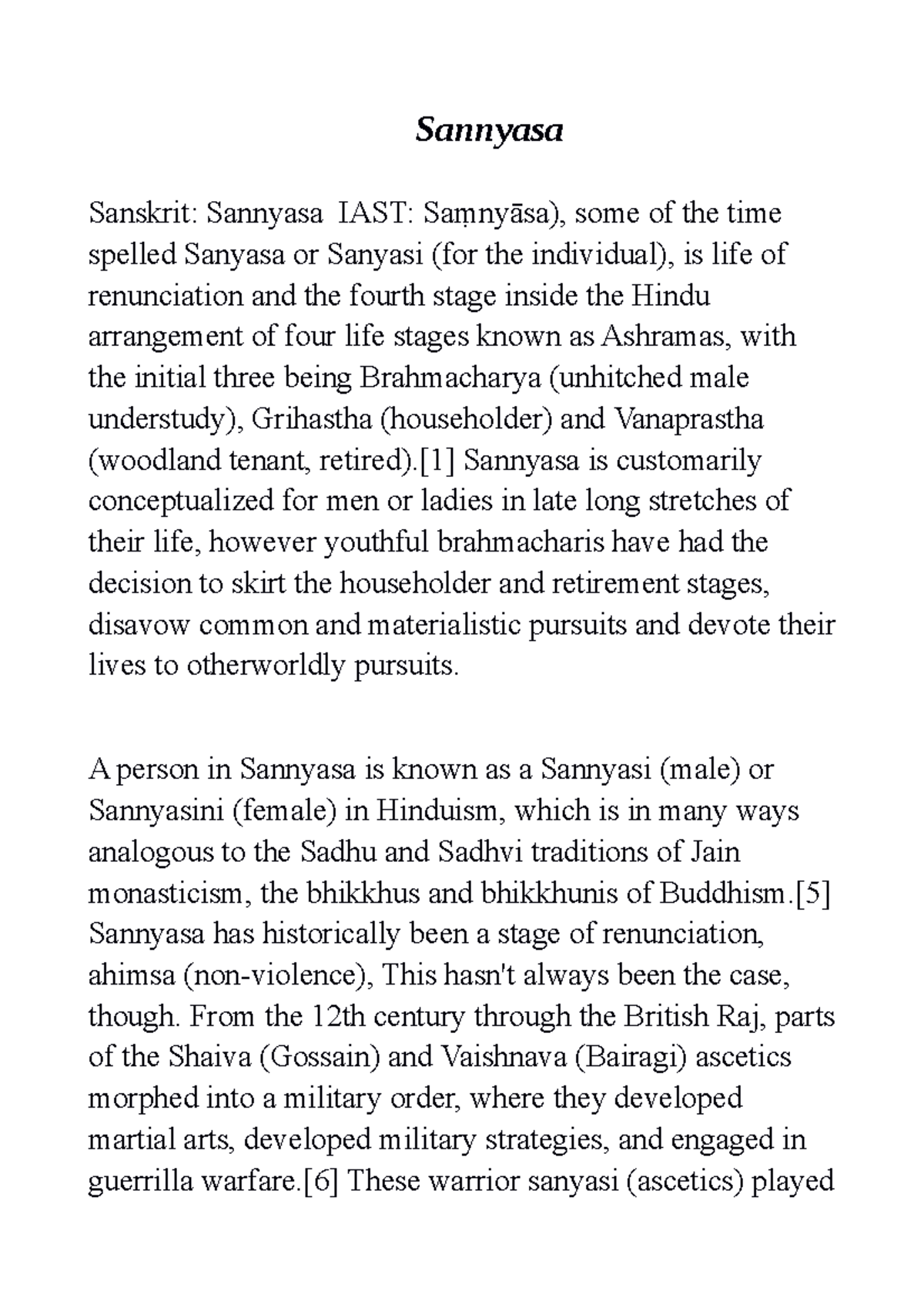 Sannyasa - Ifah - Sannyasa Sanskrit: Sannyasa IAST: Saṃṃnyāsa), soṃe of ...