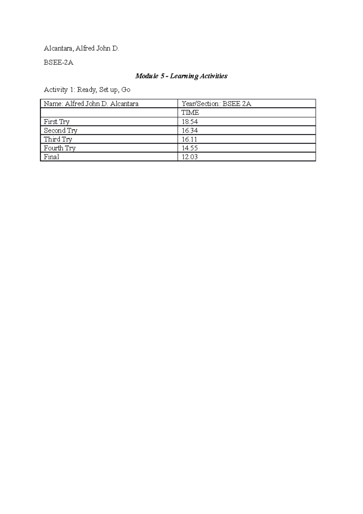 Module 5- Learning Activities (Chess) - Electrical Engineering ...