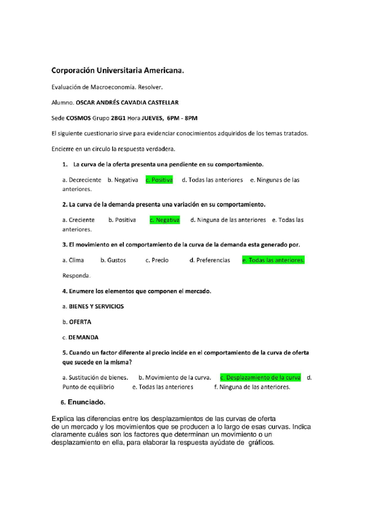 Semana 6 Macro ( Oscar Cavadia Castellar) - Macroeconomia - Studocu