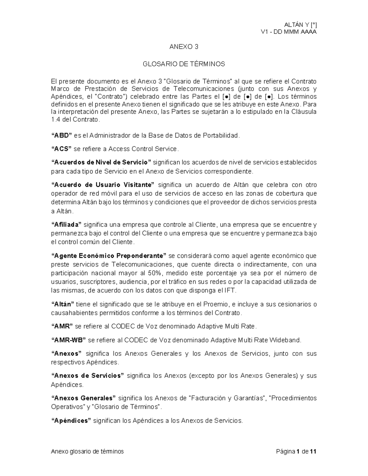 Anexo 3 Glosario de Tminos - V1 - DD MMM AAAA ANEXO 3 GLOSARIO DE ...