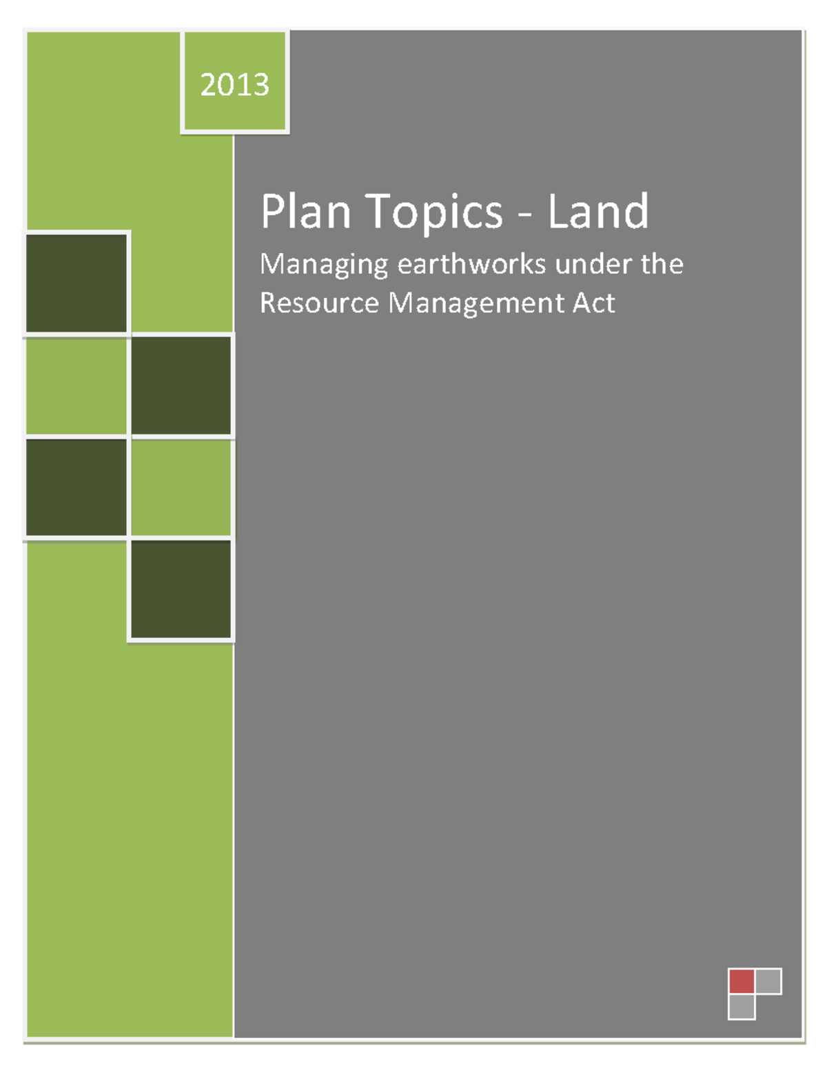 Managing Earthworks - earth - Plan Topics - Land Managing earthworks ...