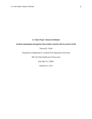 IHP 340 Module Six Worksheet - Kayla Lewis Southern New Hampshire ...