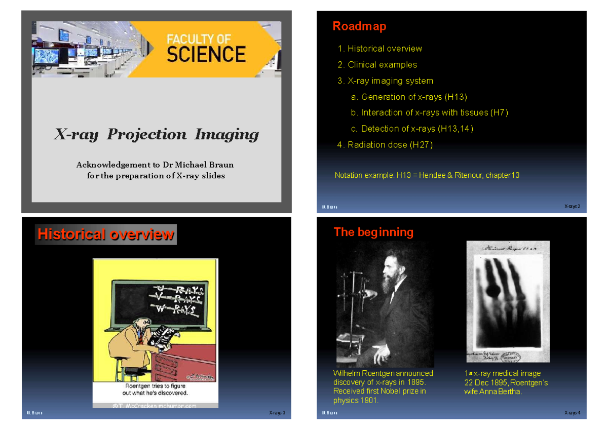 Lecture 2 annotated lecture - X-ray Projection Imaging Acknowledgement ...