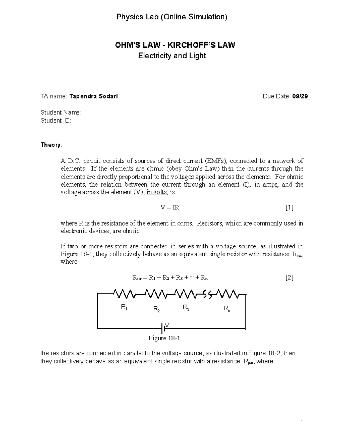 03-Ohm's Law Kirchoff's Law Online - OHM’S LAW - KIRCHOFF’S LAW ...