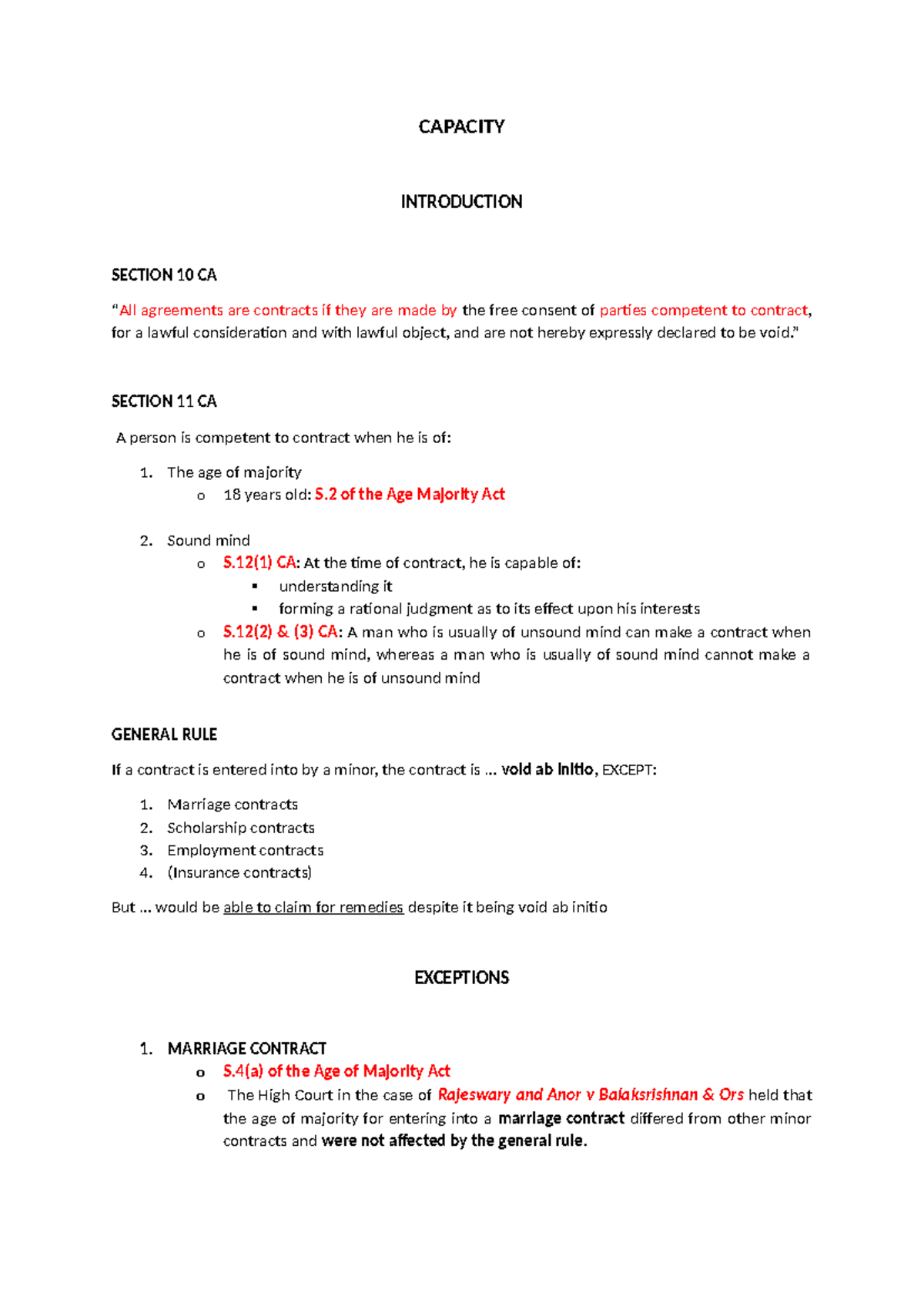 Capacity - Notes from lecture slides - CAPACITY INTRODUCTION SECTION 10 ...