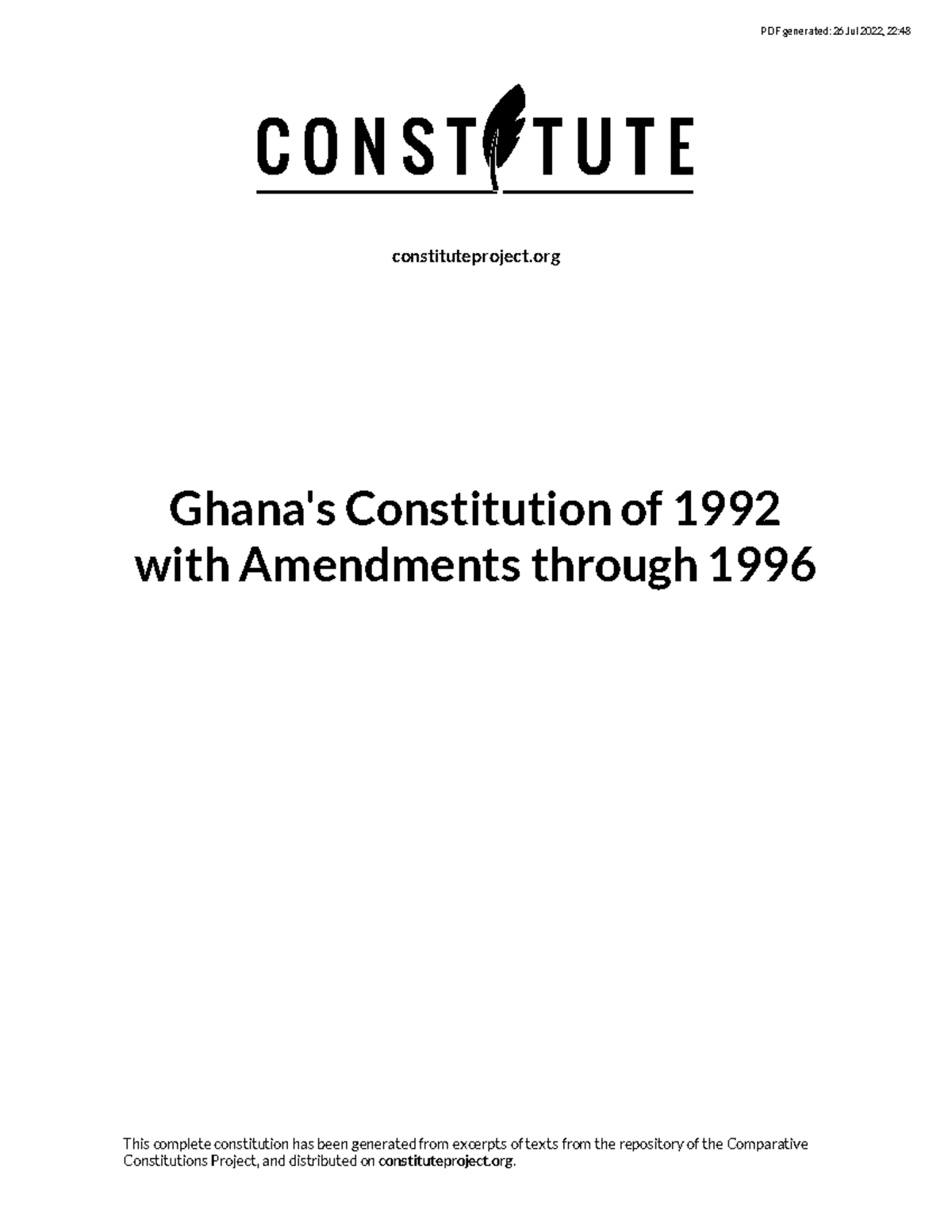 1992 Constitution Amended BY 1996 - PDF generated: 26 Jul 2022, 22 ...