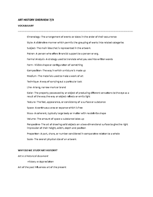 Art history - Notes - Art History Paleolithic Period 30,000 BCE – 9,000 ...