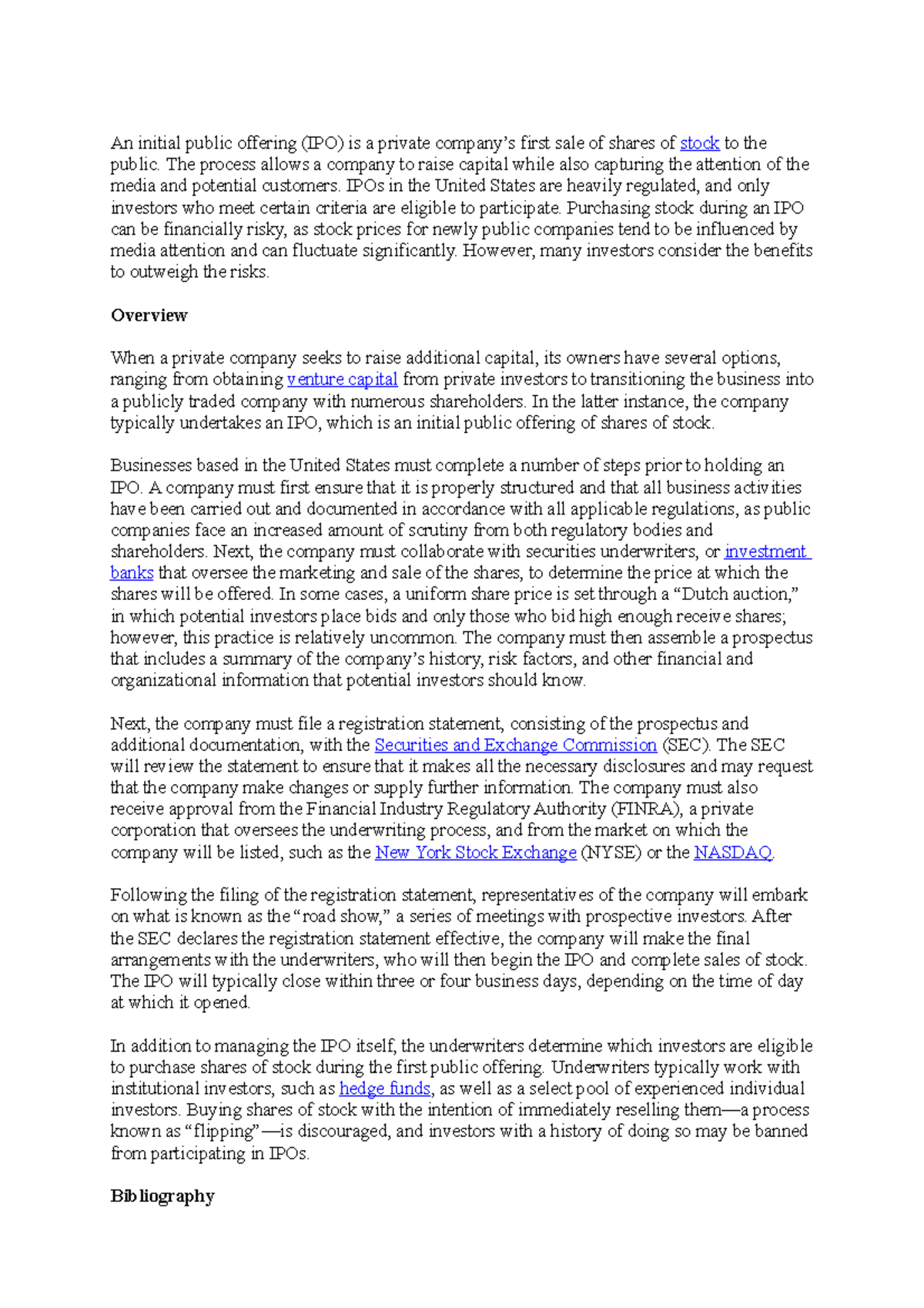 Definition IPO und Quellen - An initial public offering (IPO) is a ...