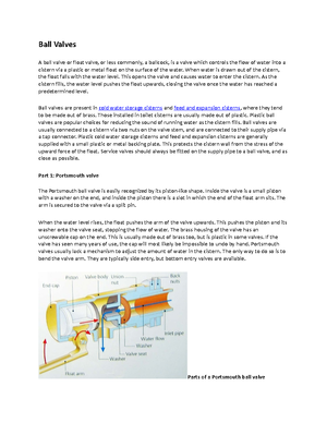 Plumbing theory - lecture notes - PLUMBING Introduction of Plumbing It ...