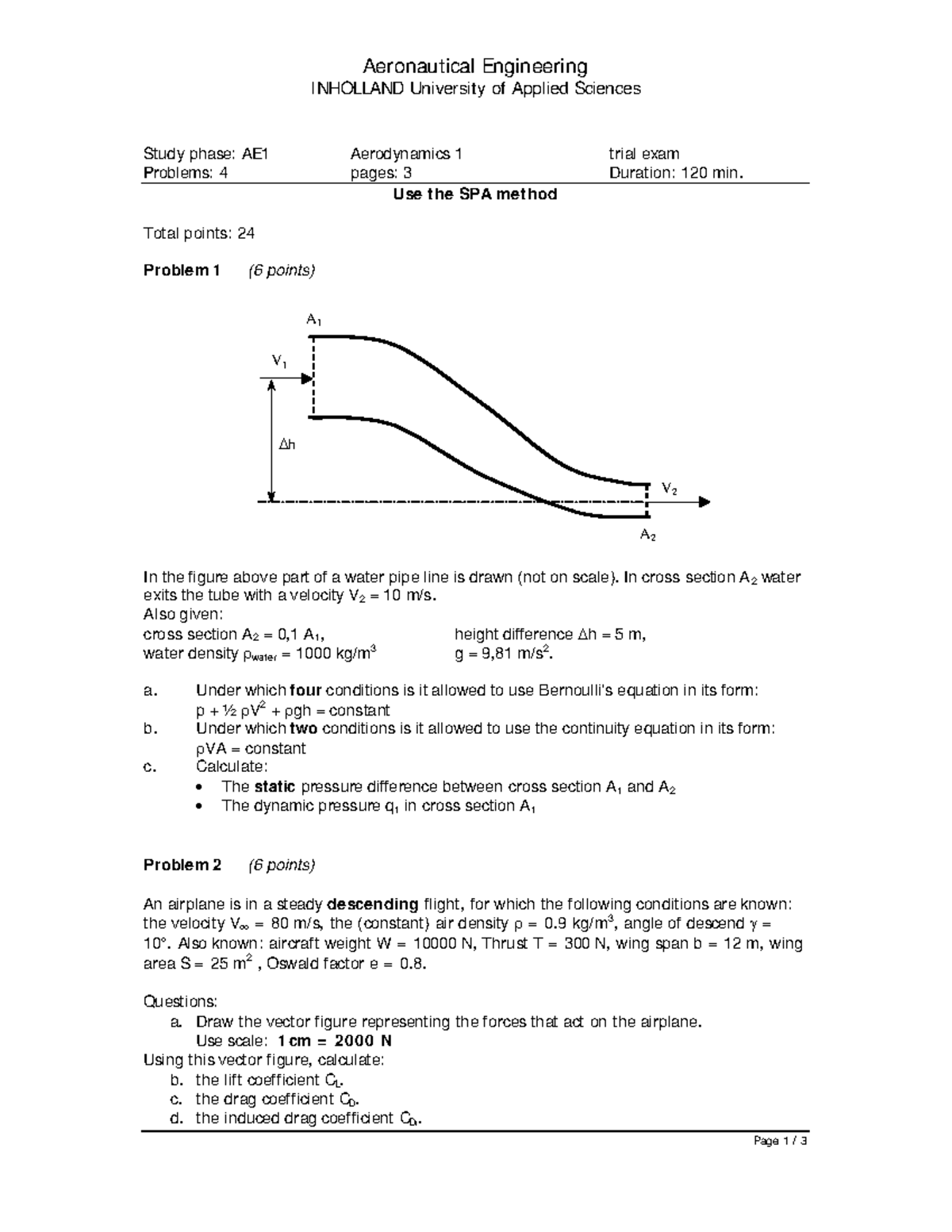 Test / practice exam April 24, 2011, questions and answers ...