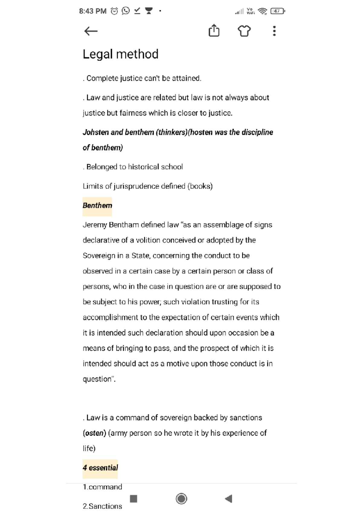 Notes - llb 3 rd year - Studocu