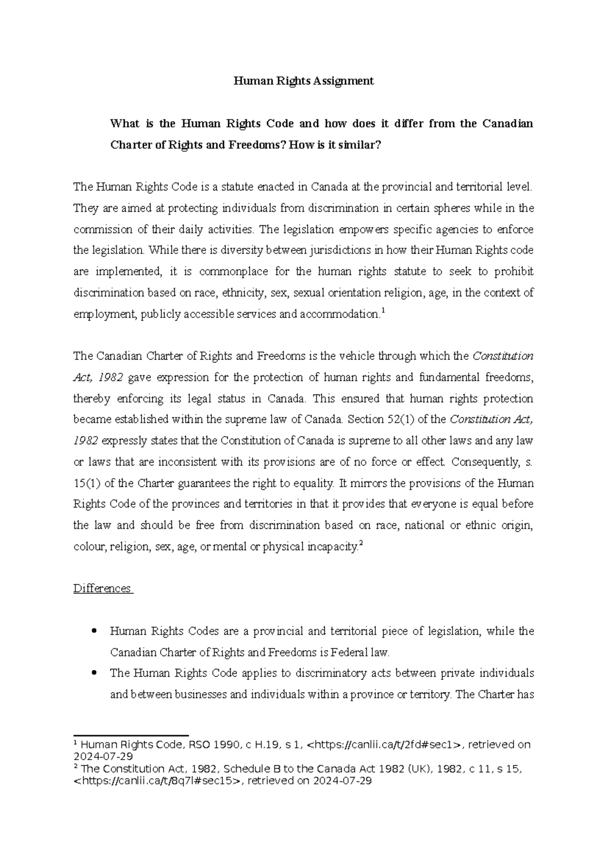 Human Rights Assignment Admin - Human Rights Assignment What is the ...