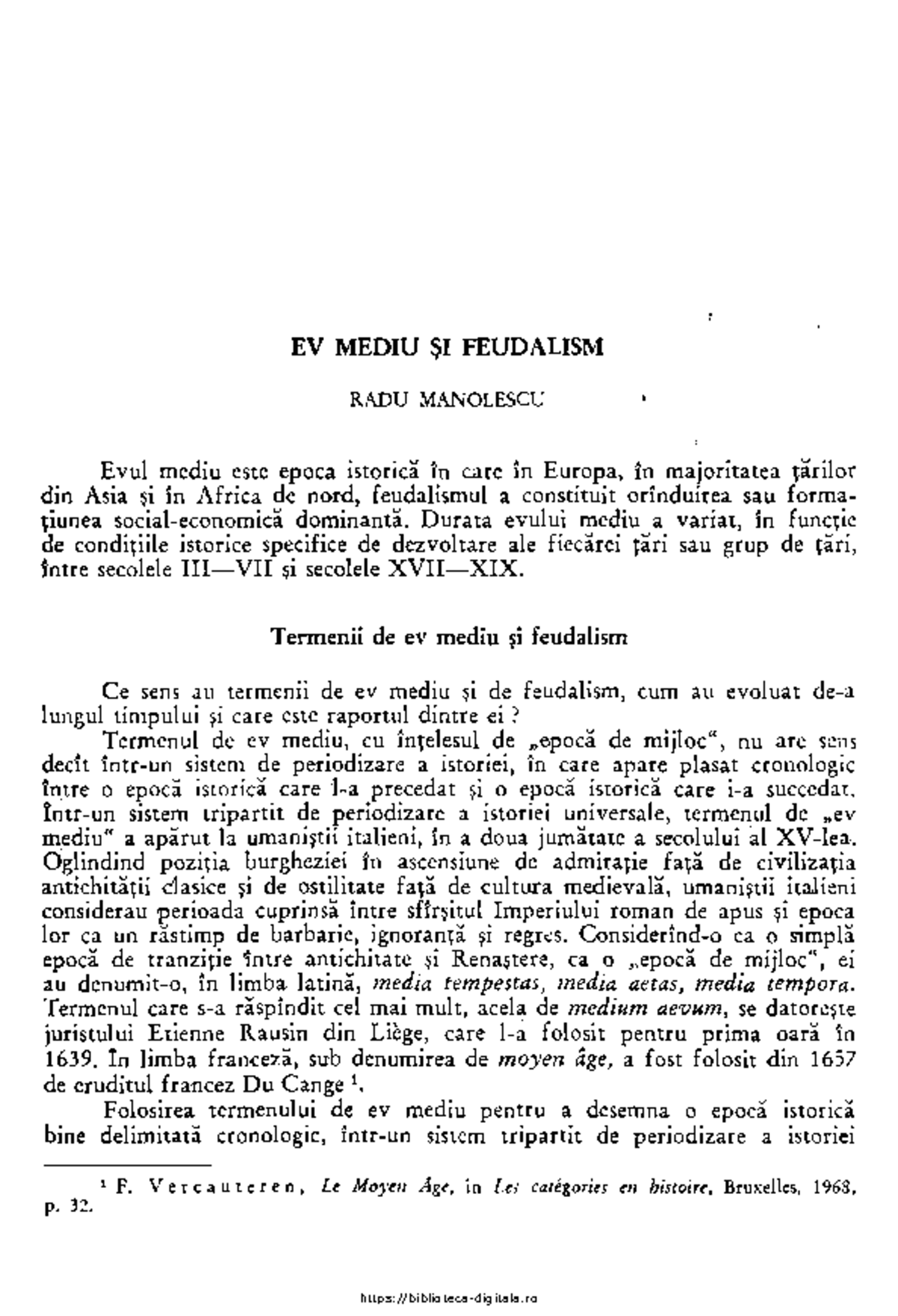 019 Studii-si-articole-de-istorie-XIX 1972 030 - EV MEDIU ŞI FEUDALISM ...