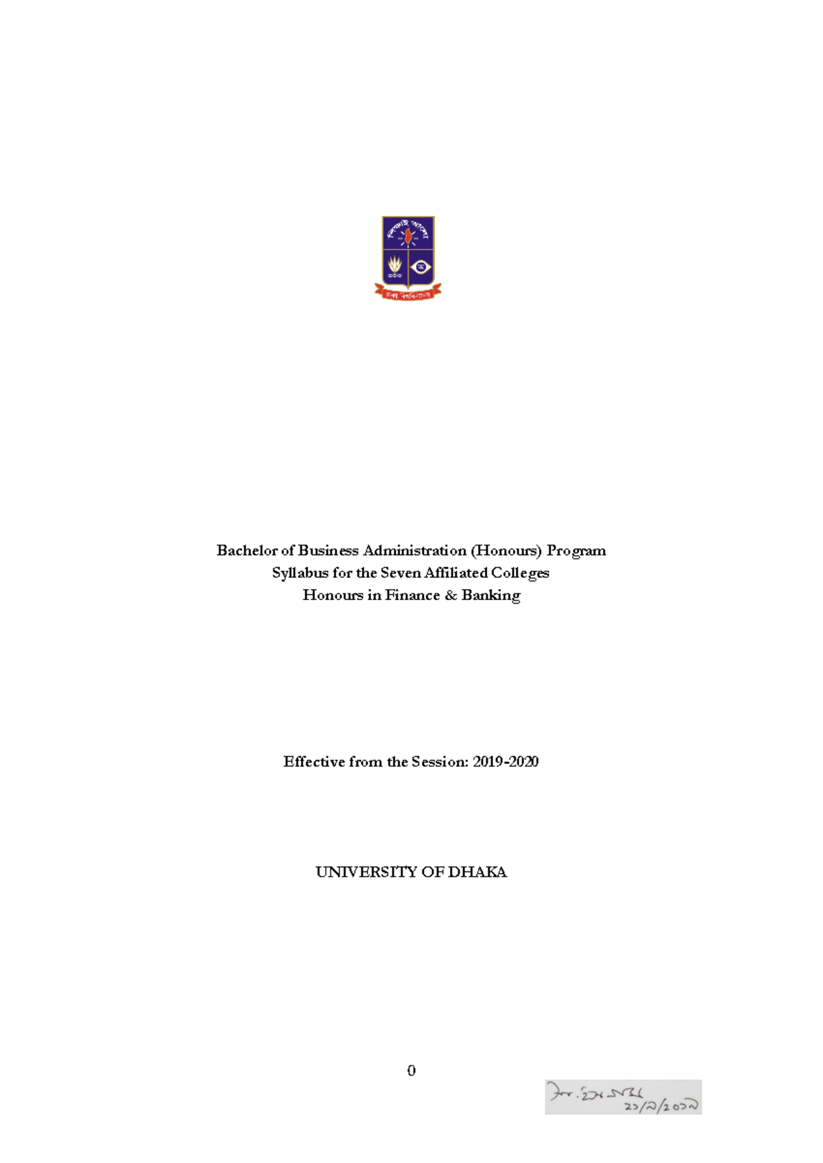 BBA-Syllabus-in-Finance-and-Banking - Bachelor of Business ...