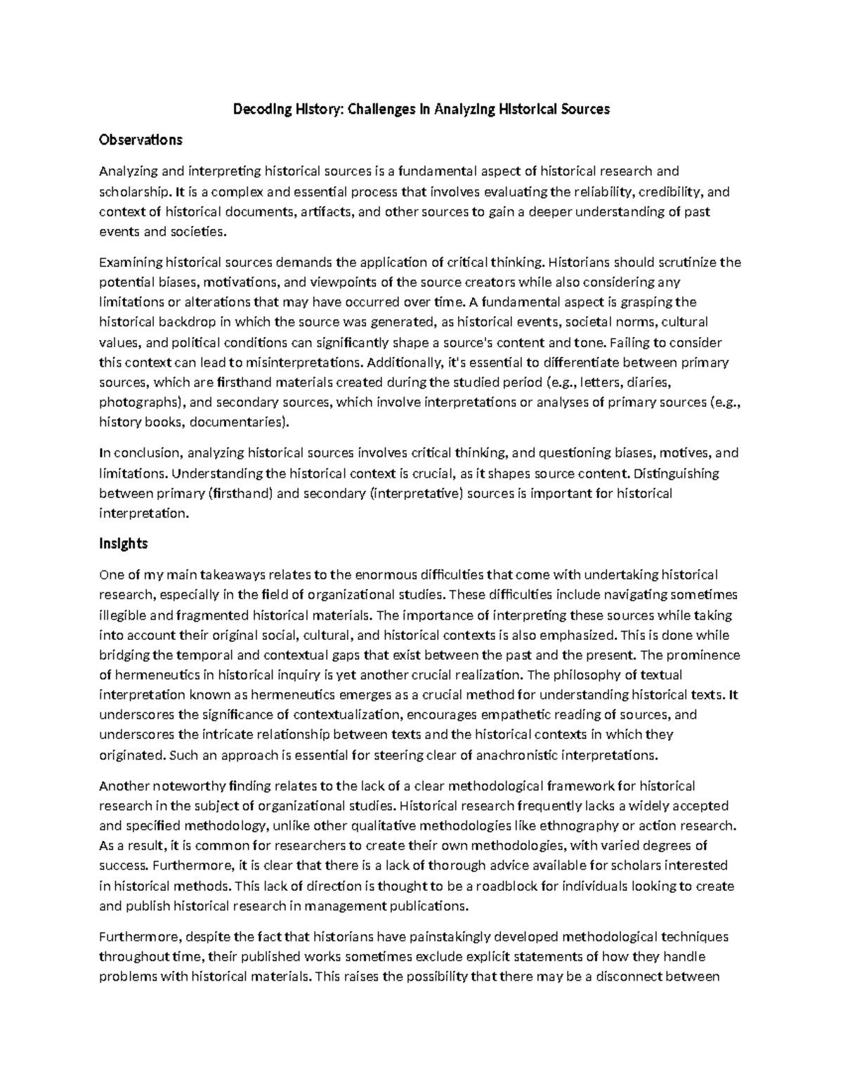 Challenges of Historical Research - Decoding History: Challenges in ...