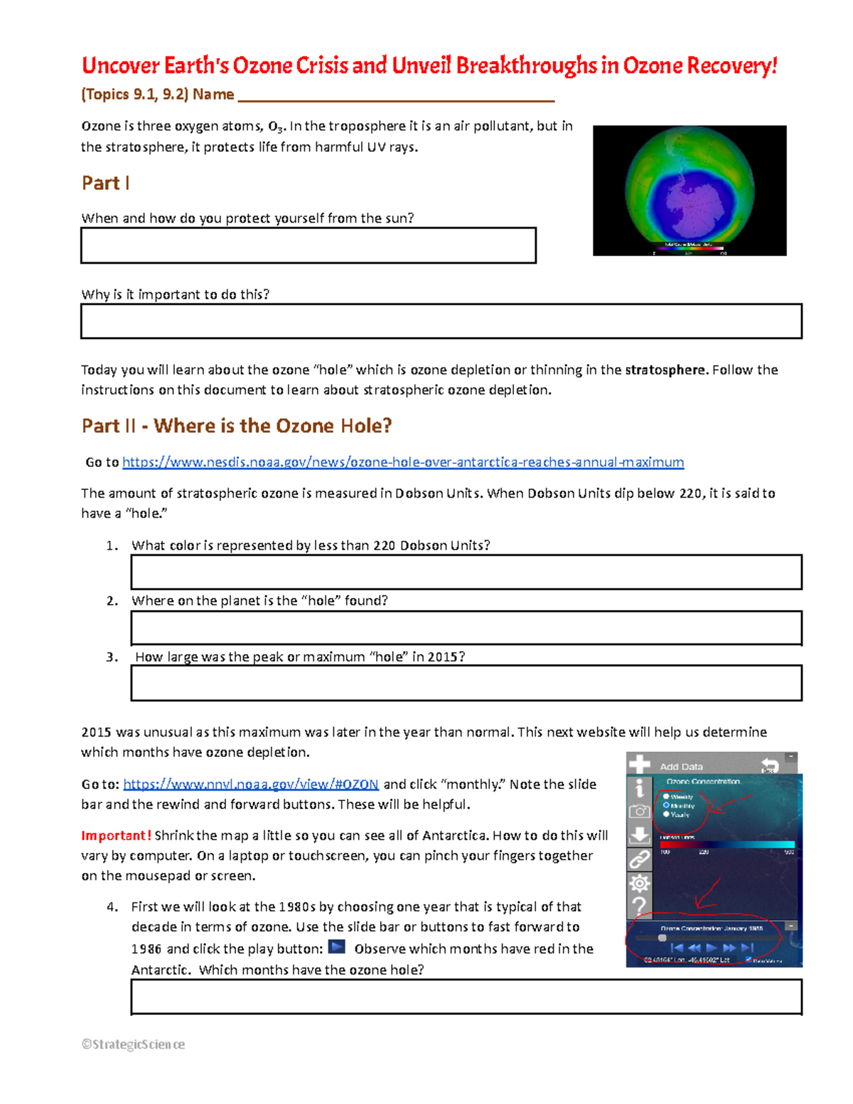 Ozone Depletion Data Analysis Lab - student with drawing - Uncover ...