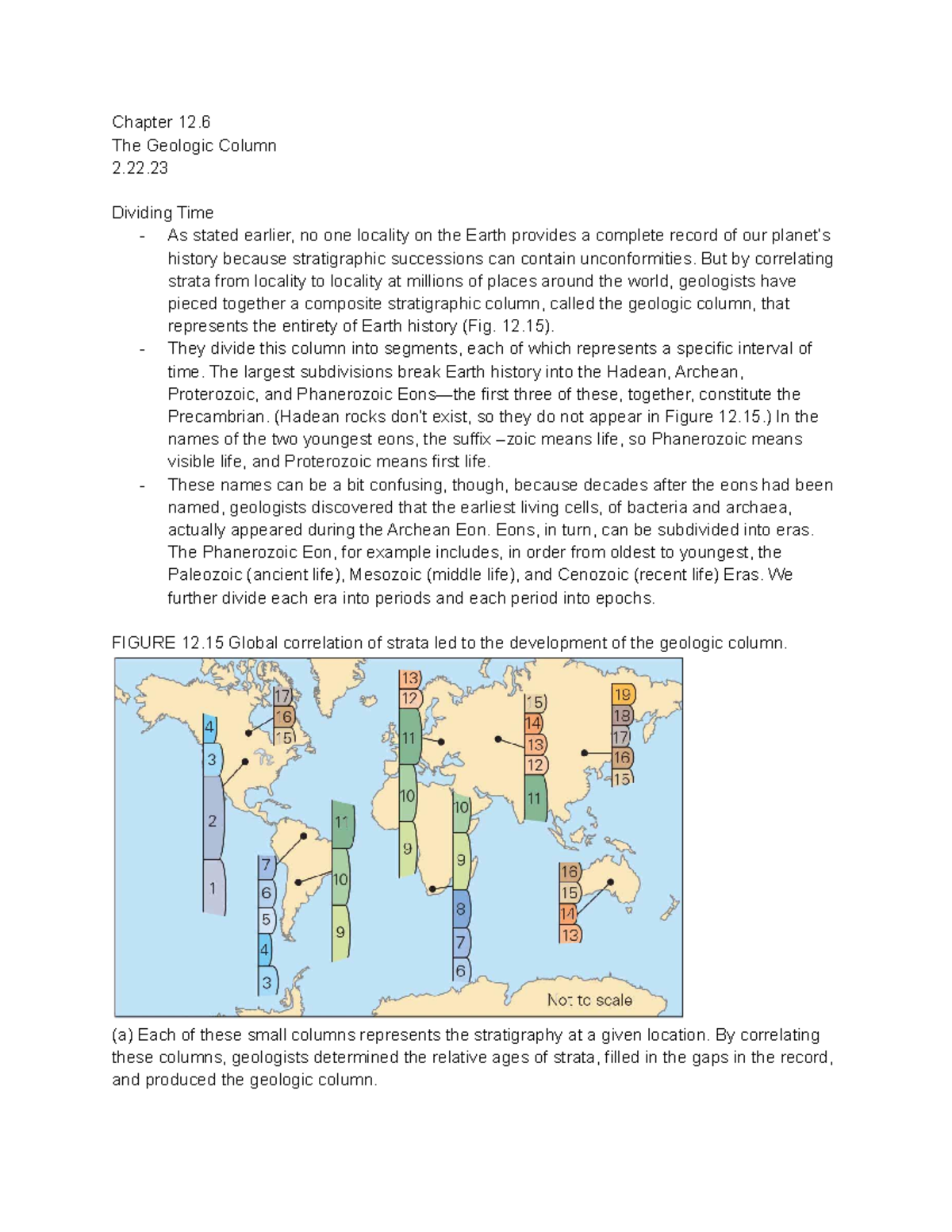 Chapter 12 - Prof Casale - Chapter 12. The Geologic Column 2. Dividing ...