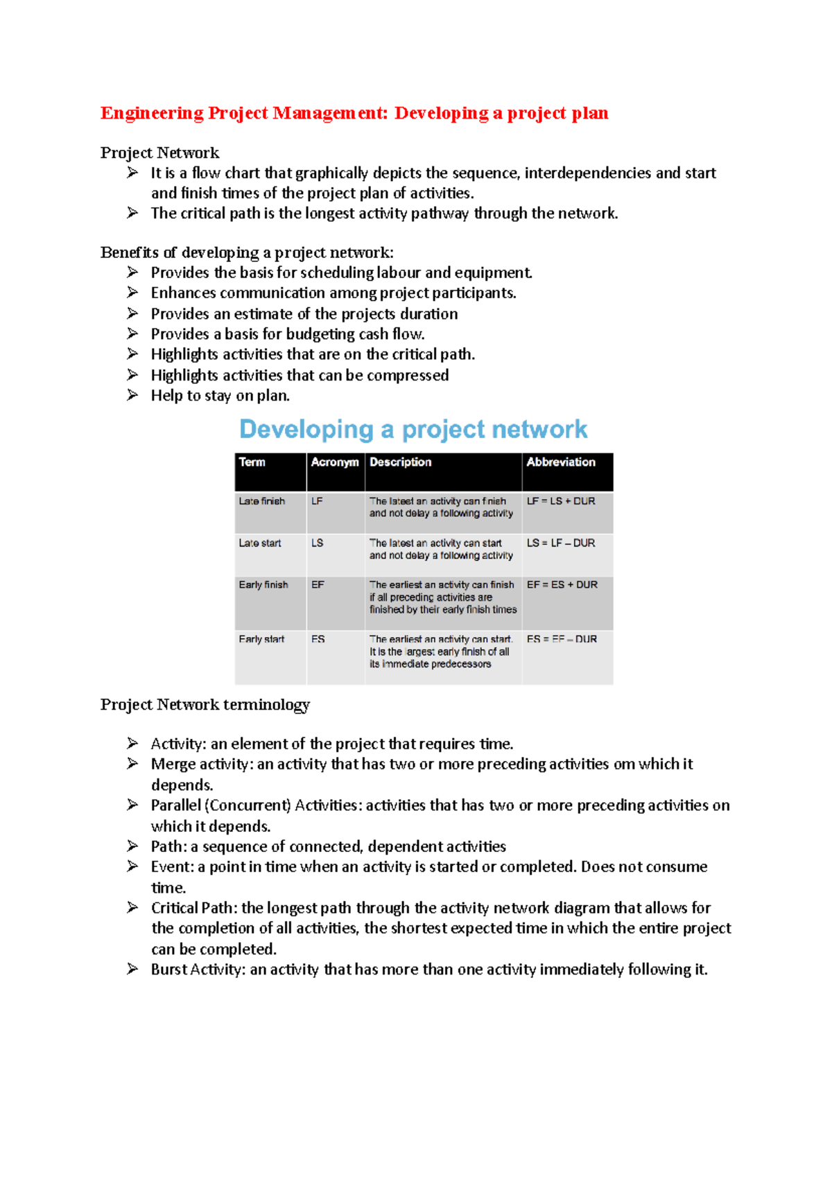 Engineering Project Management notes - Engineering Project Management ...
