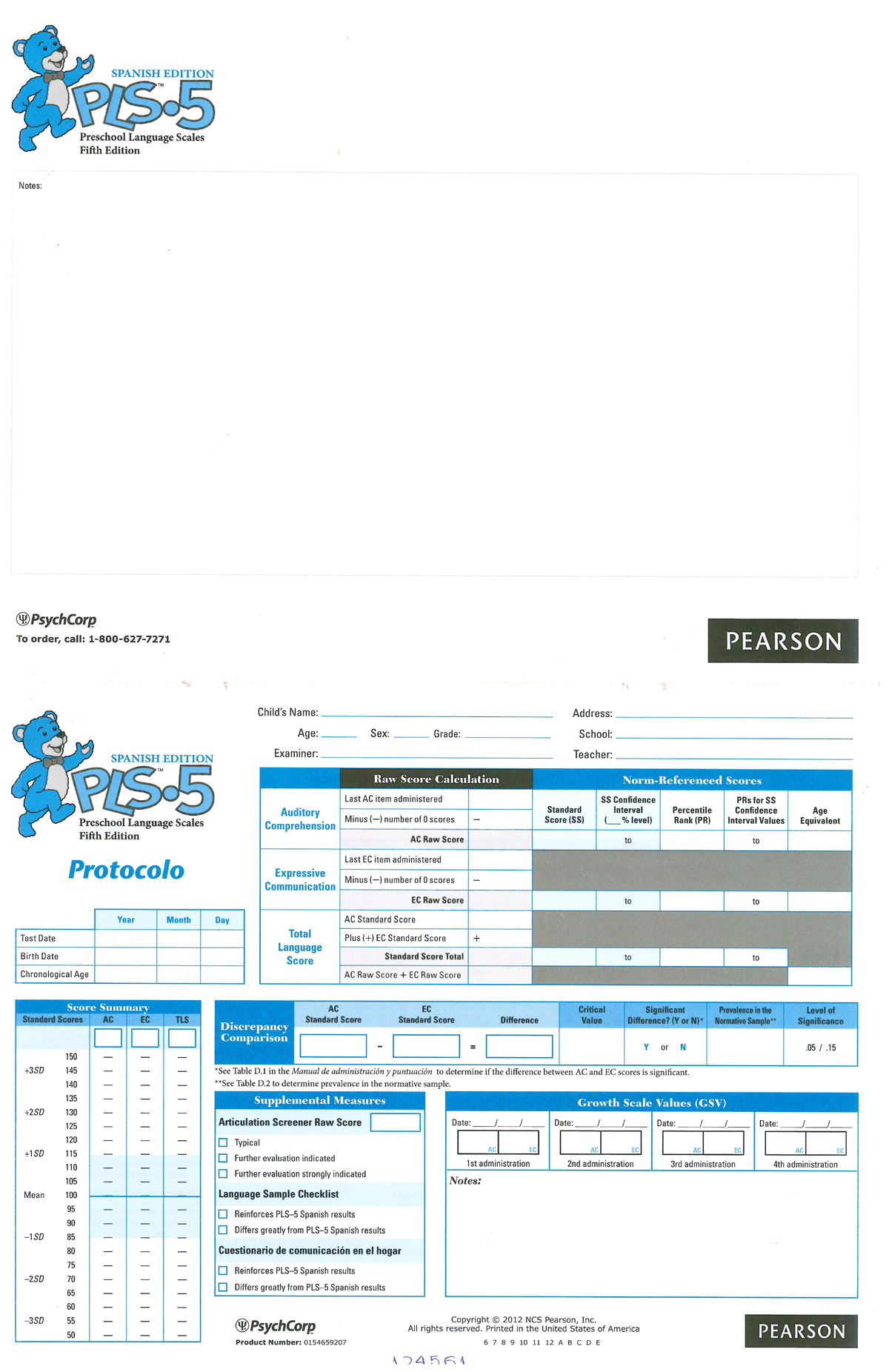 Protocolo pls 5 A3 - Fonoaudiología - Studocu