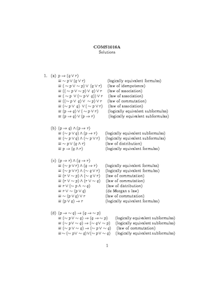 DCS Lecture 11 - Finite Automata - COMS 1016: Discrete Computational ...