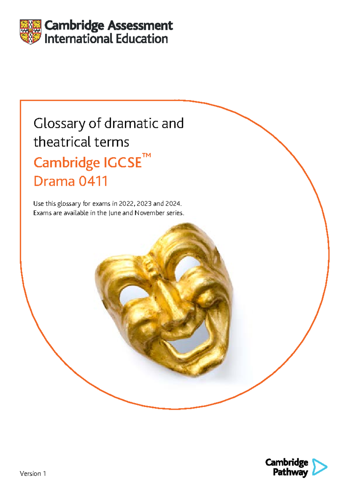 Dramatic Terms - Version 1 Glossary of dramatic and theatrical terms ...