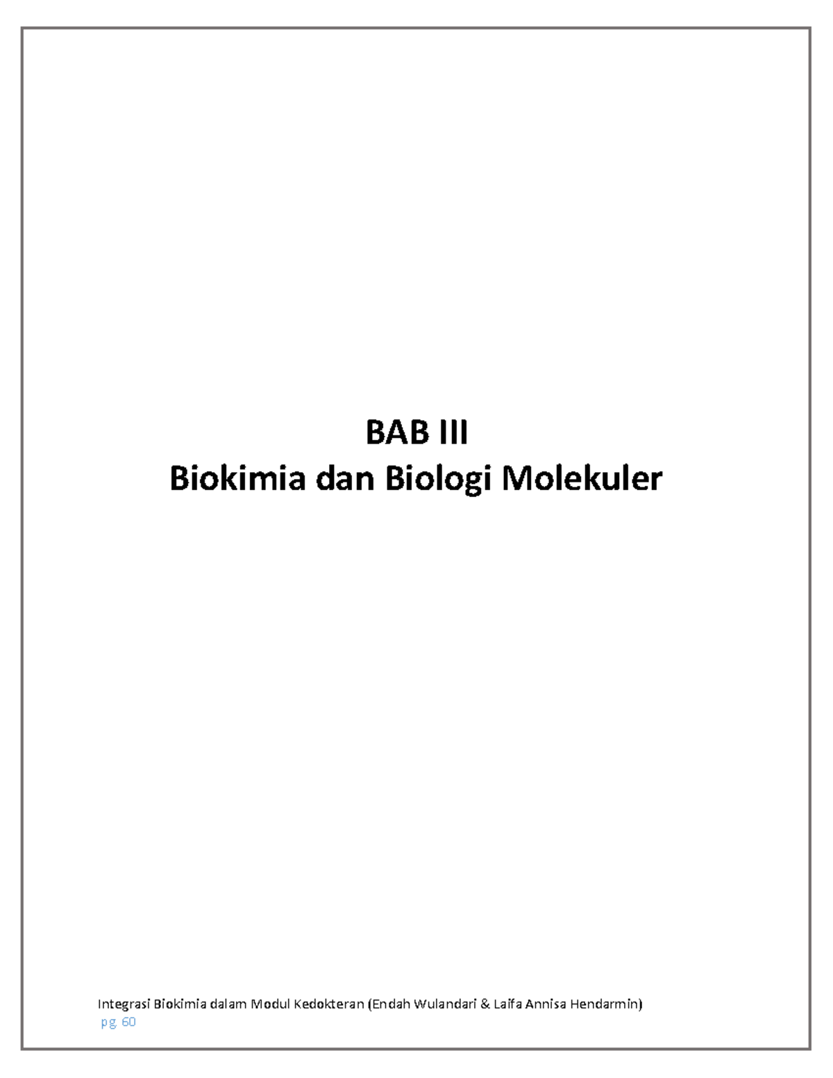 BAB 3 Biologi Molekuler - Integrasi Biokimia dalam Modul Kedokteran ...