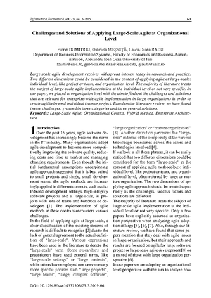 Improving processes by aligning Capability Maturity Model - Scaled ...