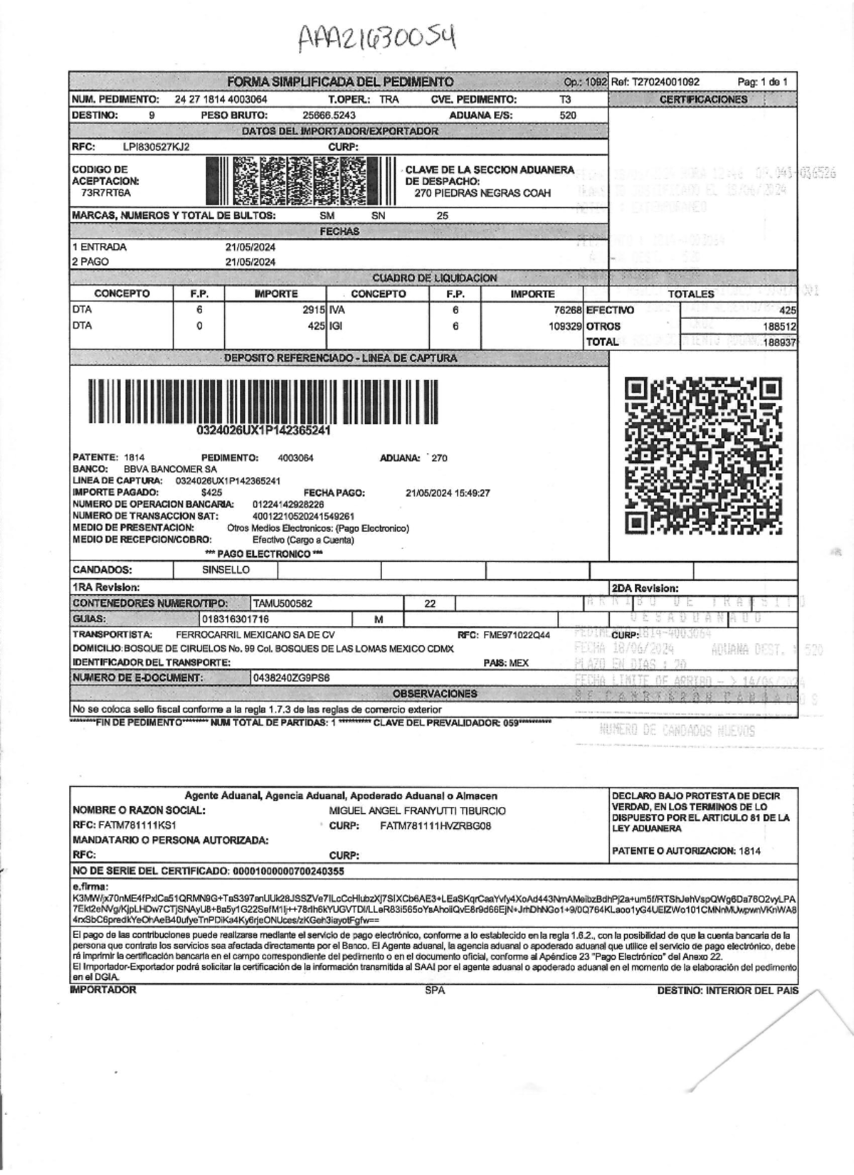 T27024001092 - sssssssssssssssssssssss - FORMA SIMPLIFICADA DEL ...