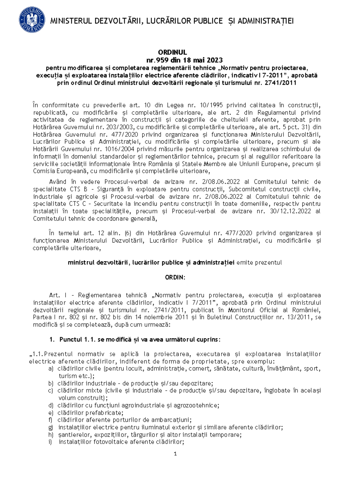 64916 f397367 e001304426 - MINISTERUL DEZVOLTĂRII, LUCRĂRILOR PUBLICE ...