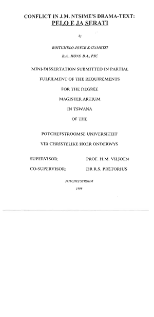 [Solved] Kwala tlhamo ka ga ditla morago tsa botsotsi gotswa mo ...