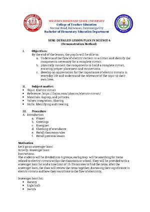 Expository-method - Lesson plan - WESTERN MINDANAO STATE UNIVERSITY ...